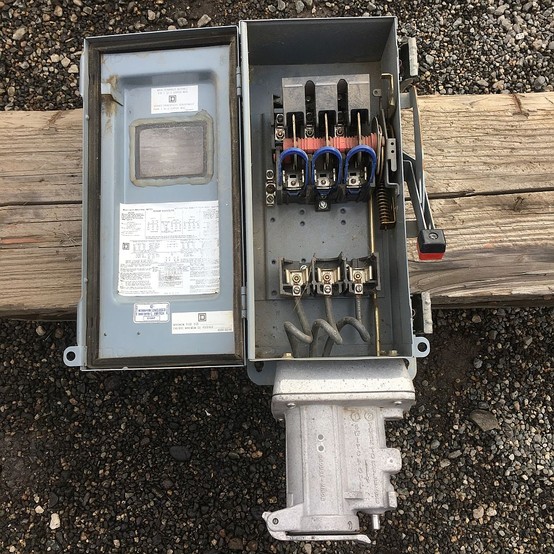 Used Square D 60 Amp Welding Disconnect For Sale