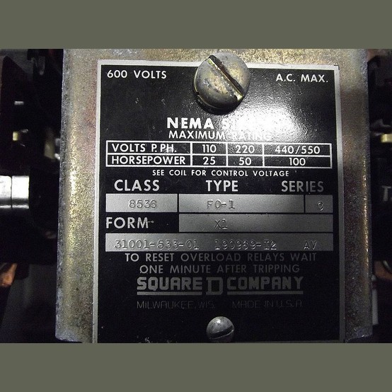 Square D Combination Starter Supplier Worldwide | Used Square D Size 4 ...