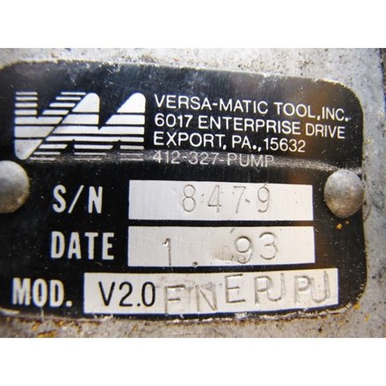 Versa-Matic Diaphragm Pump Supplier Worldwide | Used Versa-Matic 2 in ...
