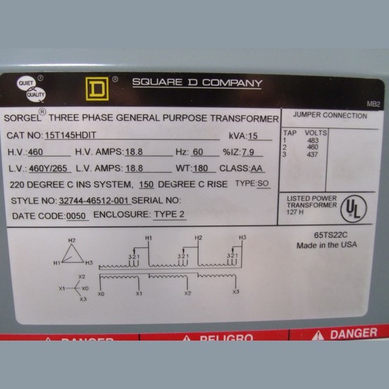 Square D Transformer Supplier Worldwide | New Square D 15 kVA ...