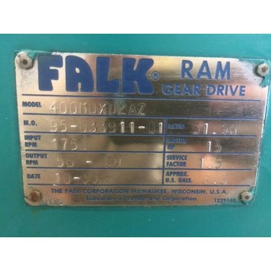 Falk Gear Drive Supplier Worldwide | Used Falk Ram 400MDXD2AZ Gear ...