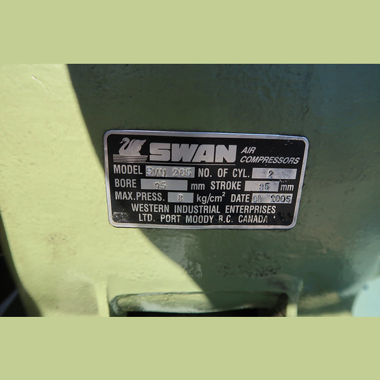 Swan SVU 205 Air Compressor Supplier Worldwide | Used Swan Air ...