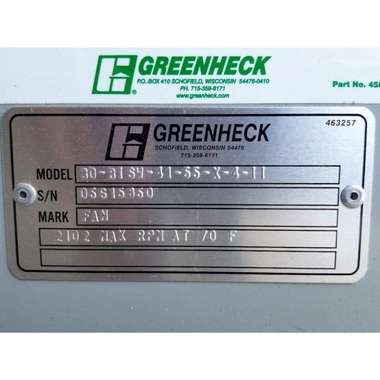 Greenheck Model 30 Centrifugal Fan For Sale | New & Used Centrifugal ...