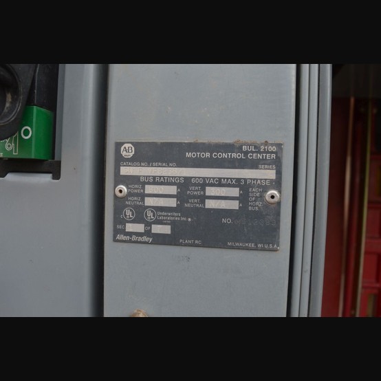 Allen Bradley Center Line 2100 Series MCC Panel for sale | used motor ...
