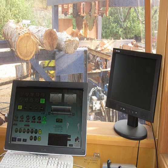 18 inch scragg mill has two 36 inch saws powered by 50 hp motors at 480 ...