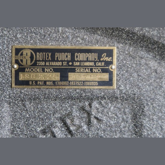 Savona Equipment Sells Rotex Rotating Manual Punch