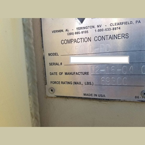 Savona Equipment Sells Marathon 4yd Pre Crusher Compactor