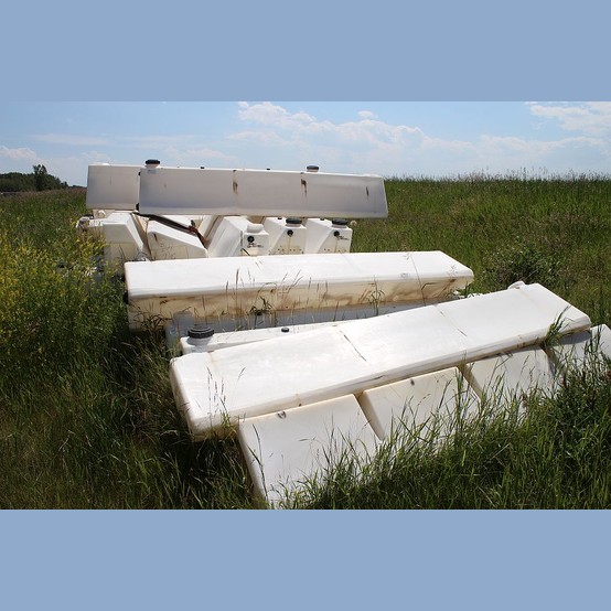 Savona Equipment Sells Poly Storage V-Box Tanks