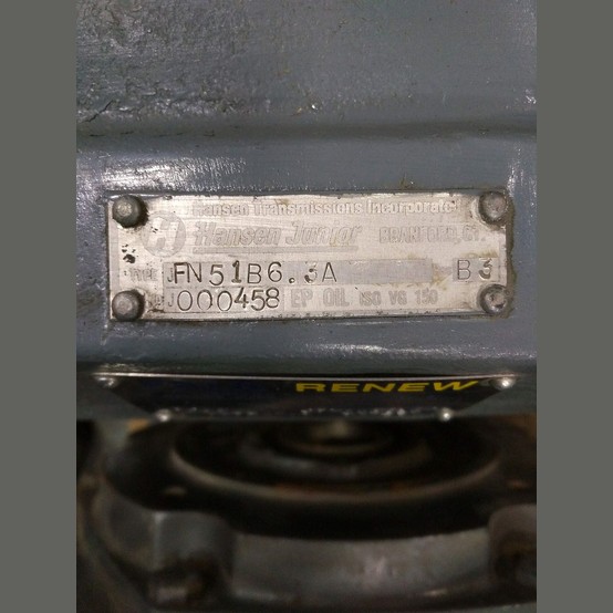 Hansen Transmission 6.3:1 Gear Reducer