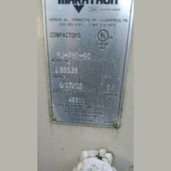 (3) 35 Yard Marathon Self-Contained Compactors