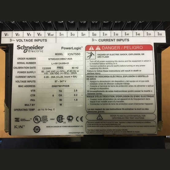 Square D Power Logic Meter