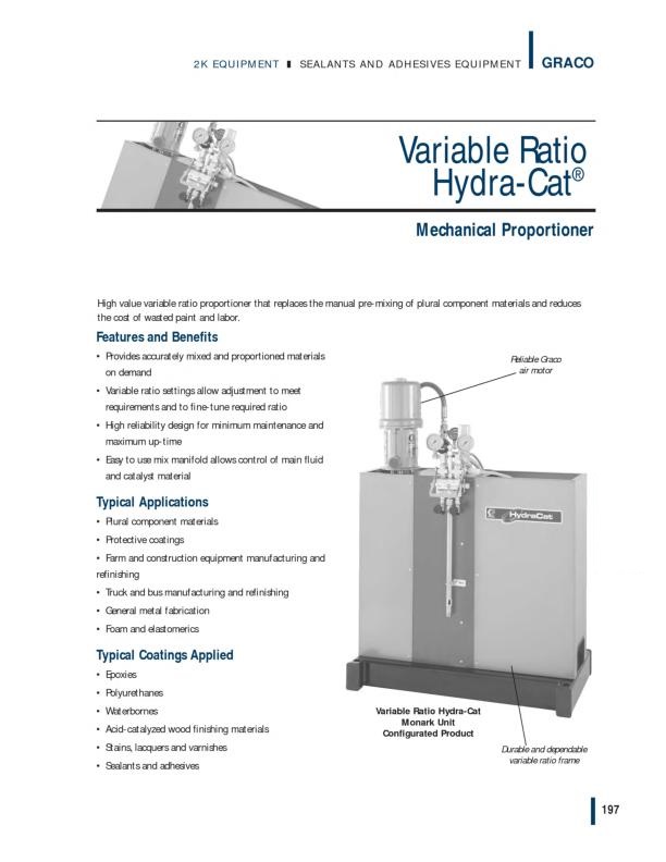 Graco Hydra-Cat Proportioning Pump