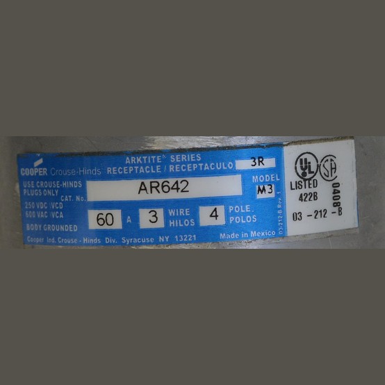 Crouse-Hinds Arktite Plug