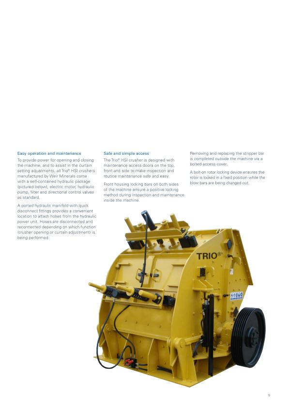 Weir Trio APS 4034 HSI Portable Impact Crushing and Screening Plant