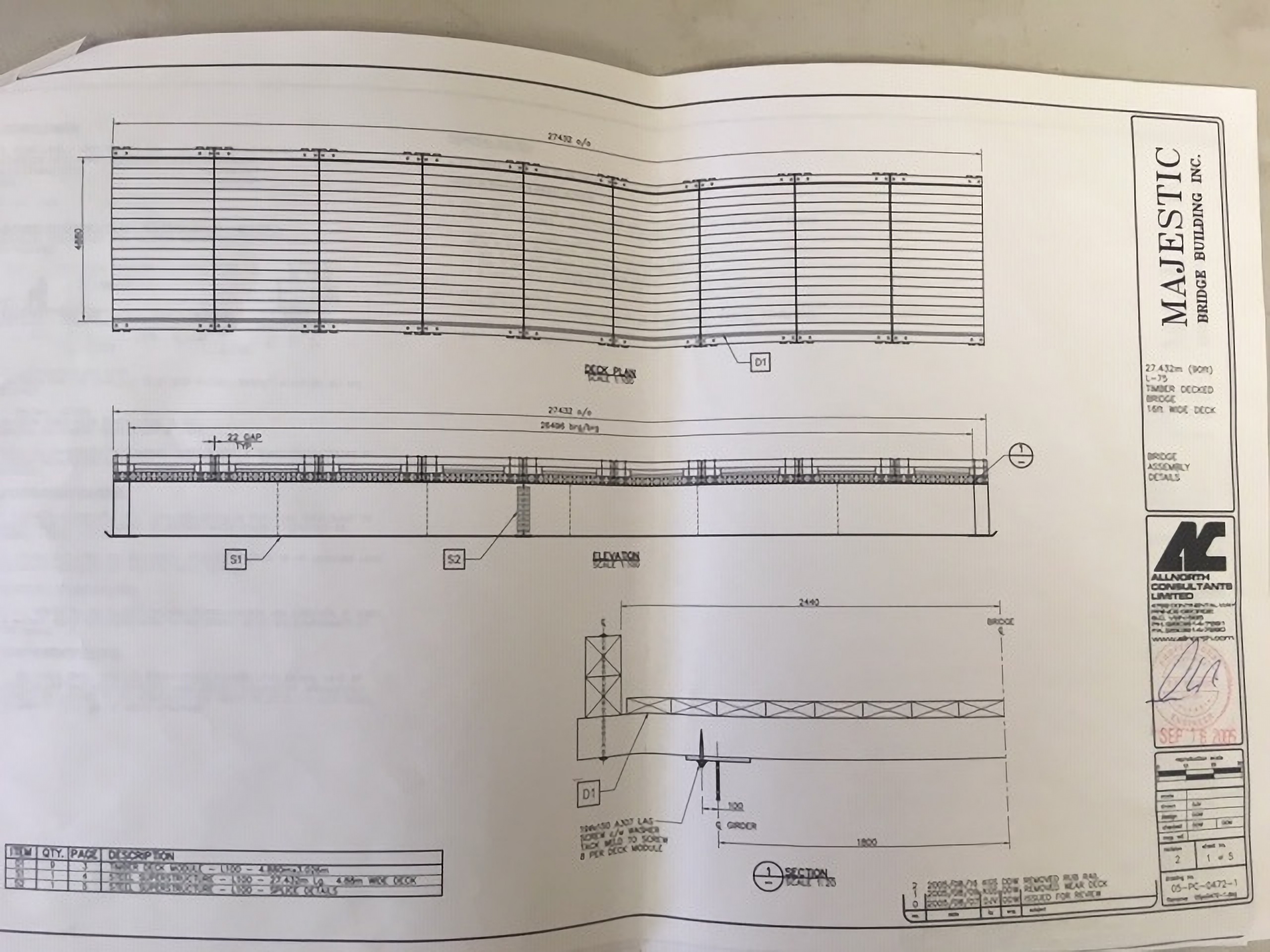 90ft. (40 Ton) Timber Deck Steel Bridge