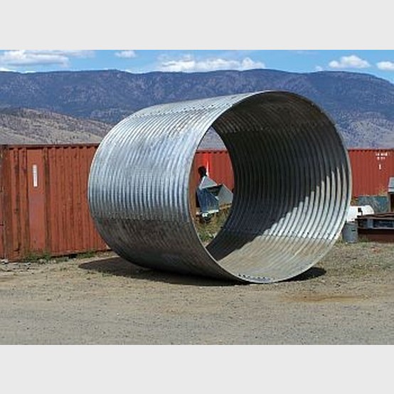 12 Foot Galvanized Culvert Pipe