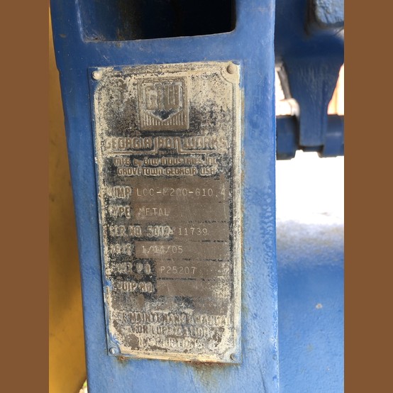 Georgia Iron Works Slurry Pump