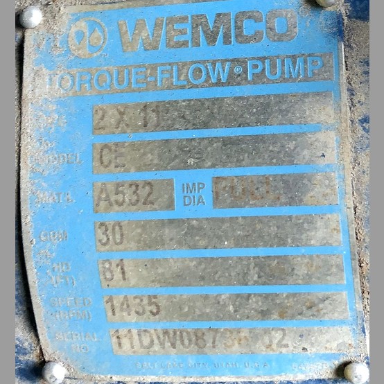 Wemco Torque-Flow Slurry Pump