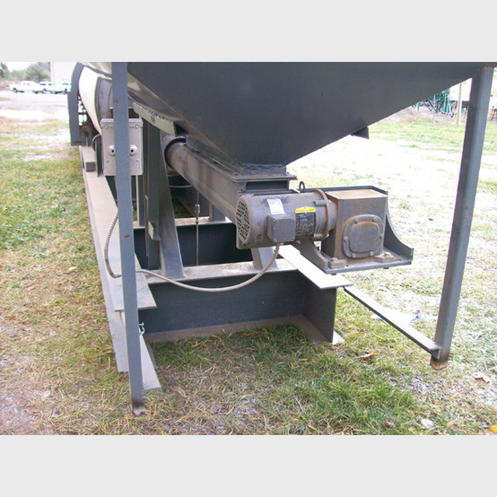 Used Stainless Steel Dryer.20 HP Motor c/w Inline Reducer. Auger Feeder ...