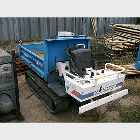 Yanmar model C10R crawler carrier. Mounted on rubber tread undercarriage.