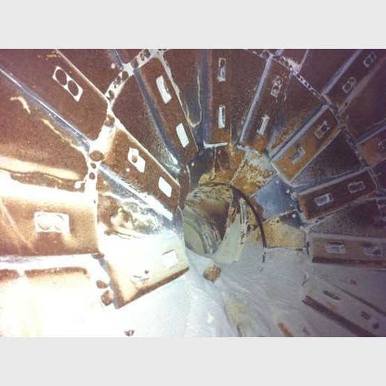 7 ft. Dia. x 4 ft. Hardinge Conical Mill. Complete with Air Sweep System.