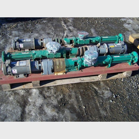 Used Netzsch Positive Displacement Pumps. 2 in. x 2 in. 3/4 hp DC Motor ...