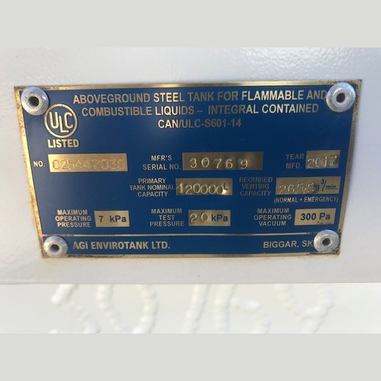 AGI 31,700 Gallon Fuel Tank