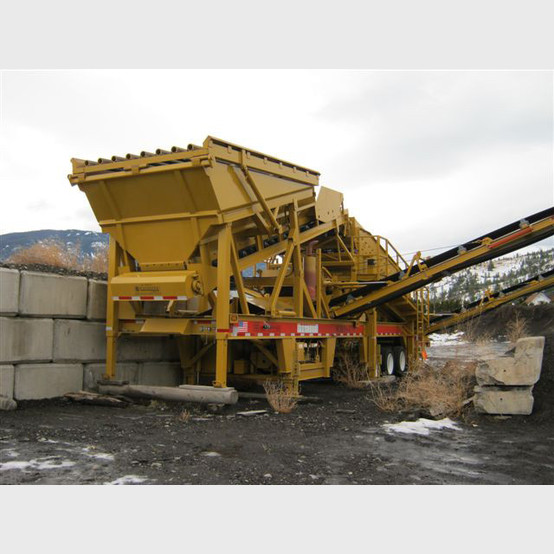 Used CEC Portable Screen. 6 ft. x 16 ft. - 3 Deck. Incline Style ...