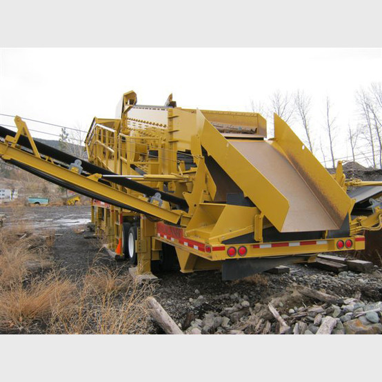 Used CEC Portable Screen. 6 ft. x 16 ft. - 3 Deck. Incline Style ...