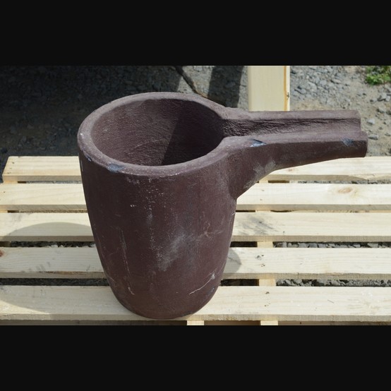 Bullion Crucible with Pour Spout