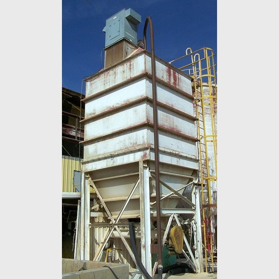 Cone bottom enclosed silos sold by Savona Equipment are complete with ...