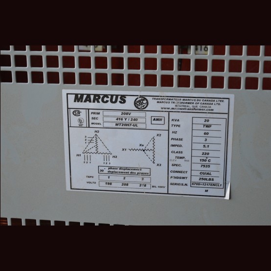 Marcus 20 kVA Transformer