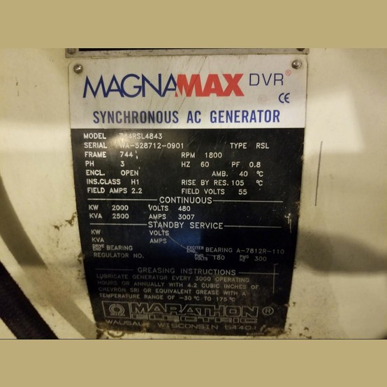 Generador MagnaMax Sincrónico de 2000 kW