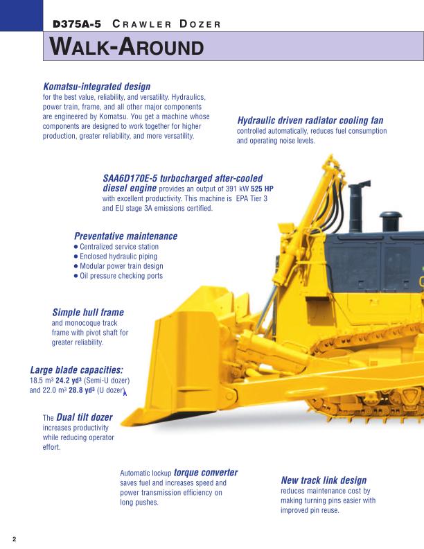 Komatsu D375A-5 Dozer