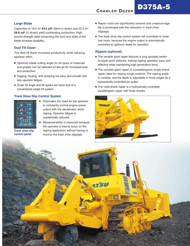 Komatsu D375A-5 Dozer