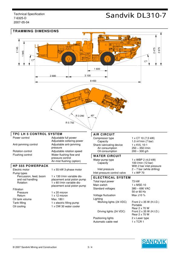 Sandvik DL310-7 Longhole Drill