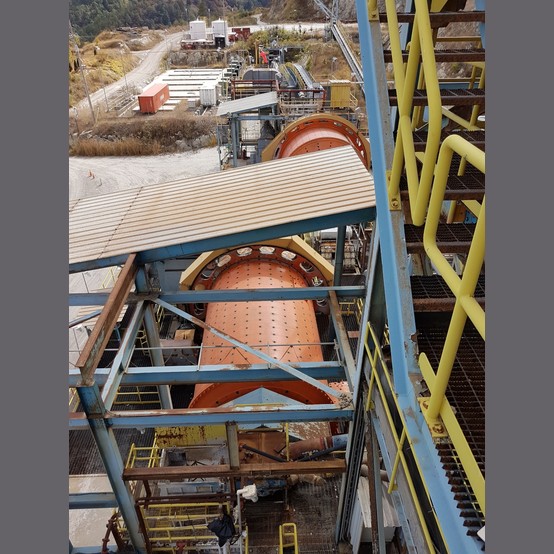 Fuller Traylor Ball Mill 4.88m dia x 7.47m EGL (16 ft. x 24 ft.)