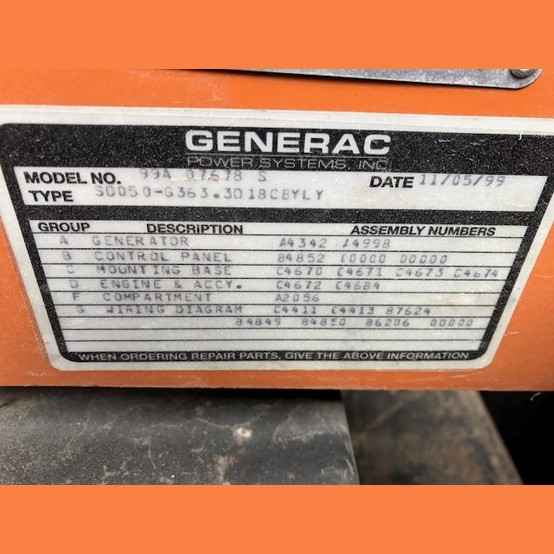 Generac 50 kW Diesel Generator