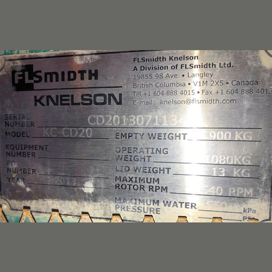 FLSmidth Knelson KC-CD20 Concentrator