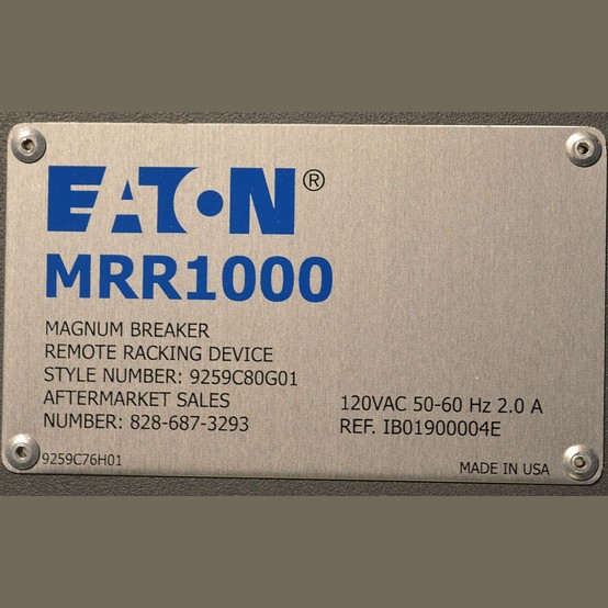Savona Equipment Supplies Eaton MRR1000 Remote Racking Device