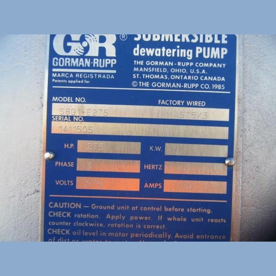 Gorman-Rupp 8 in. Submersible Pumps