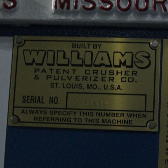 Williams Glass & Slag Recycling System Model 330 kW Williams Impact Crusher