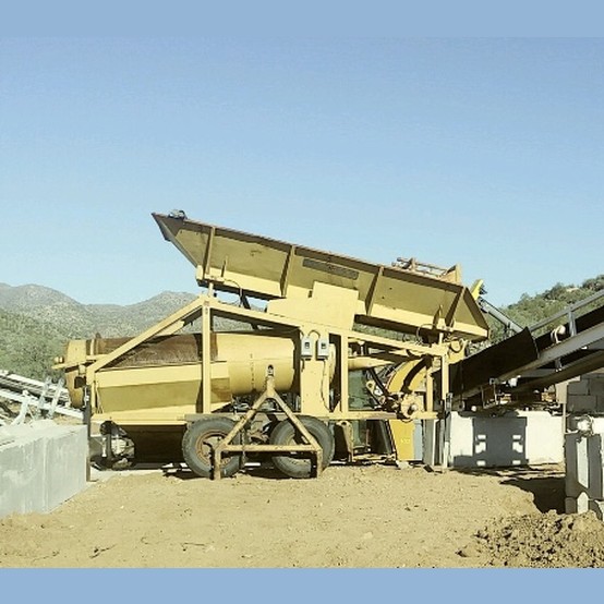 Goldfield 25 TPH Portable Trommel Wash Plant