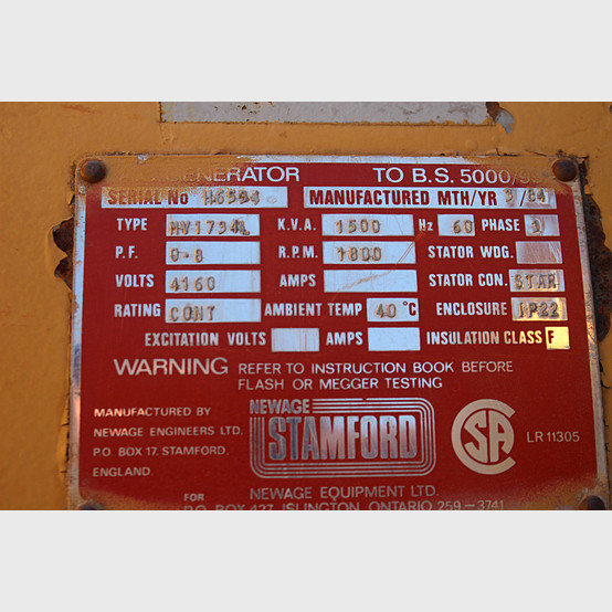 Cat 1500 KVA Diesel Generator supplier worldwide - Caterpillar 1500 KVA ...