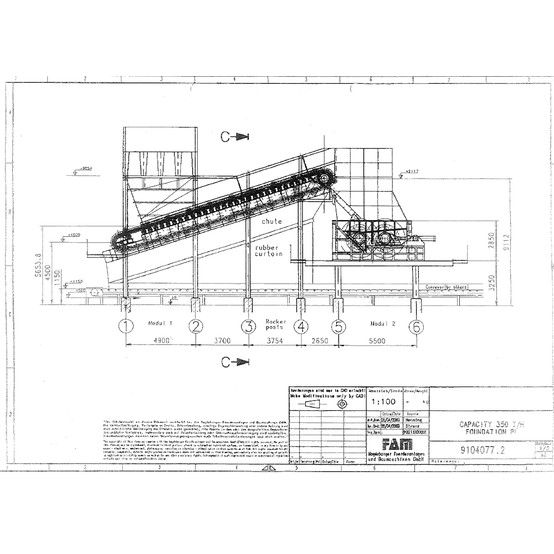 55 in. wide x 45 ft. long FAM Apron Feeder for Sale in USA, Mexico, and ...