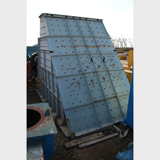 Rubber lined feed hopper supplier world wide - used 10' x 16' x 12 ...