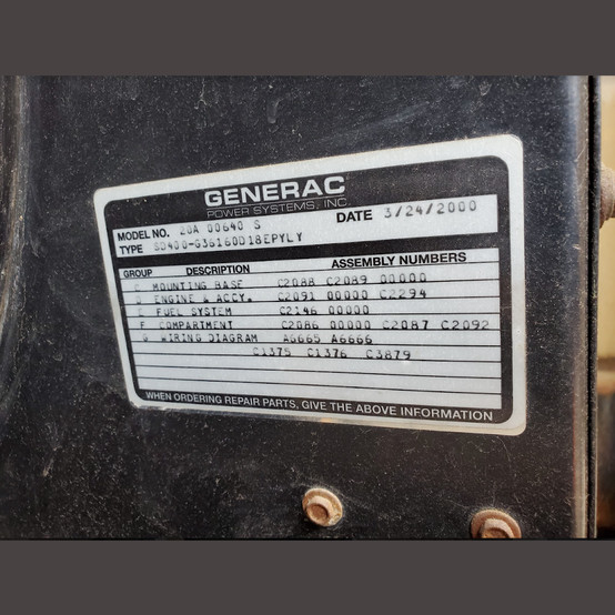 Generac 400 kW 120/208 Volt Diesel Generator