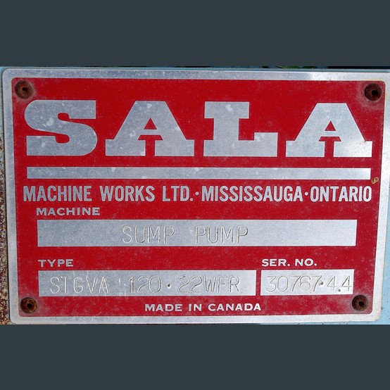 1 inch. Sala Sump Pumps