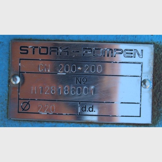 Stork 8in. x 8in. Centrifugal Pump