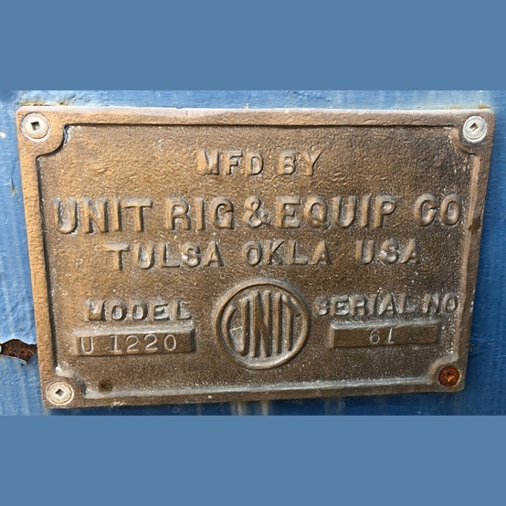 Unit Rig + Equip Drawworks Hoist